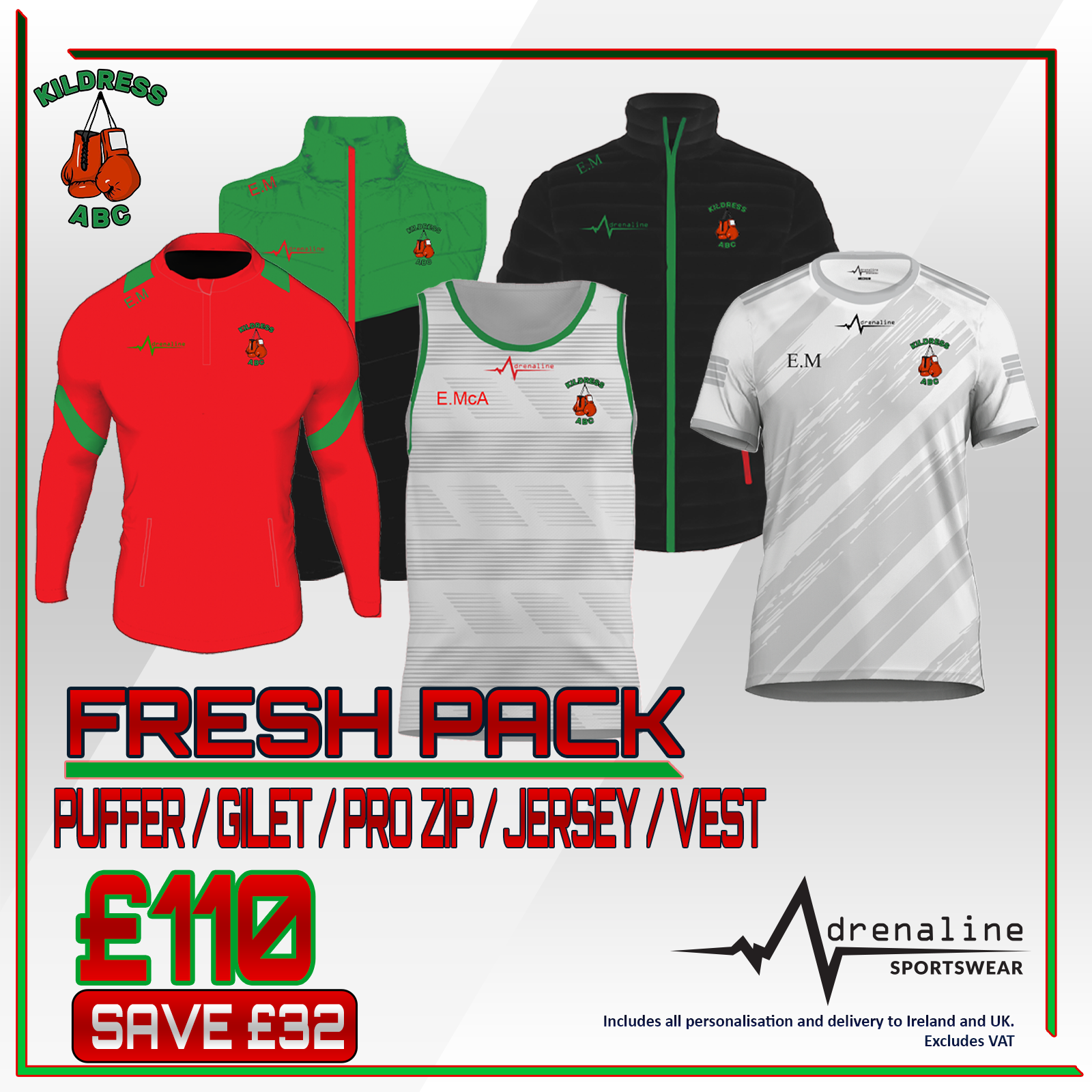 Kildress ABC Fresh Pack - Adrenaline Sportswear